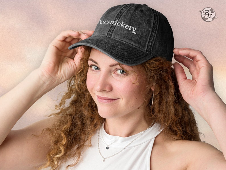 Persnickety Dad Hat Baseball Cap Funny Gift Superlative Friend Gift, Odd Weird Gifts, Vintage ...