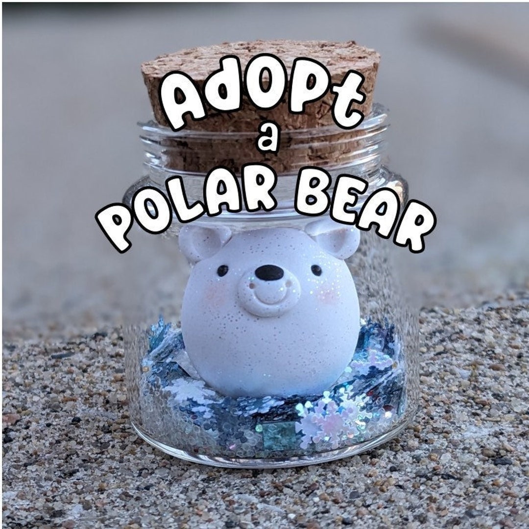 Adopt a Polar Bear Desk Pet - Etsy