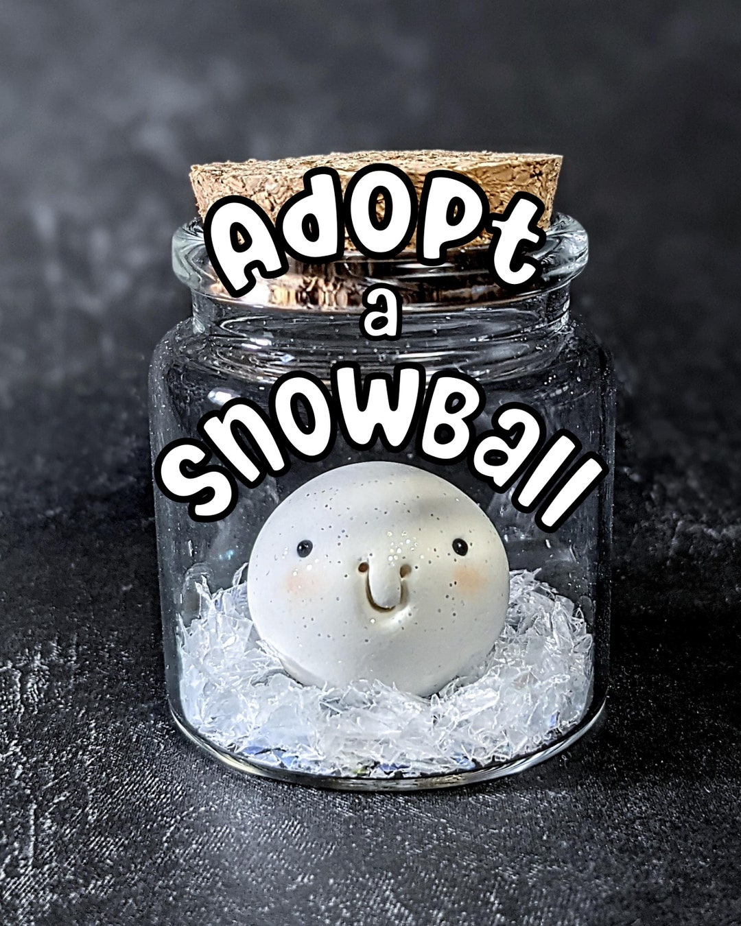 Adopt a Snowball Desk Pet - Etsy