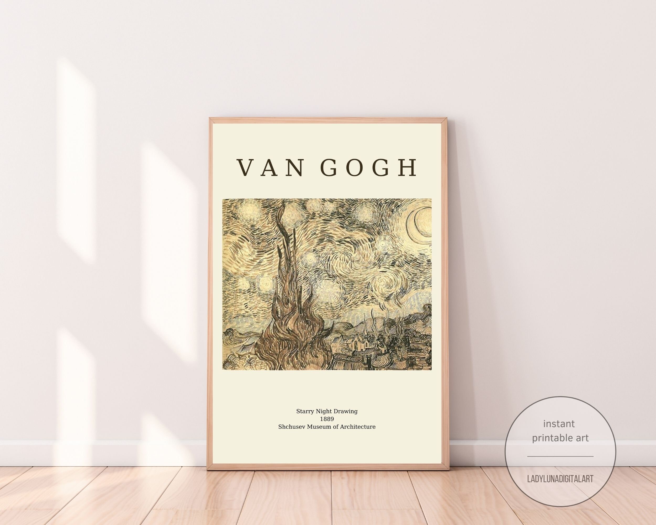 Vincent Van Gogh Poster Van Gogh Prints Set of 3 Museum - Etsy