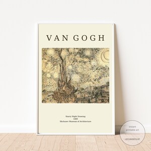 Vincent Van Gogh Poster, Van Gogh Prints Set of 3, Museum Exhibition ...