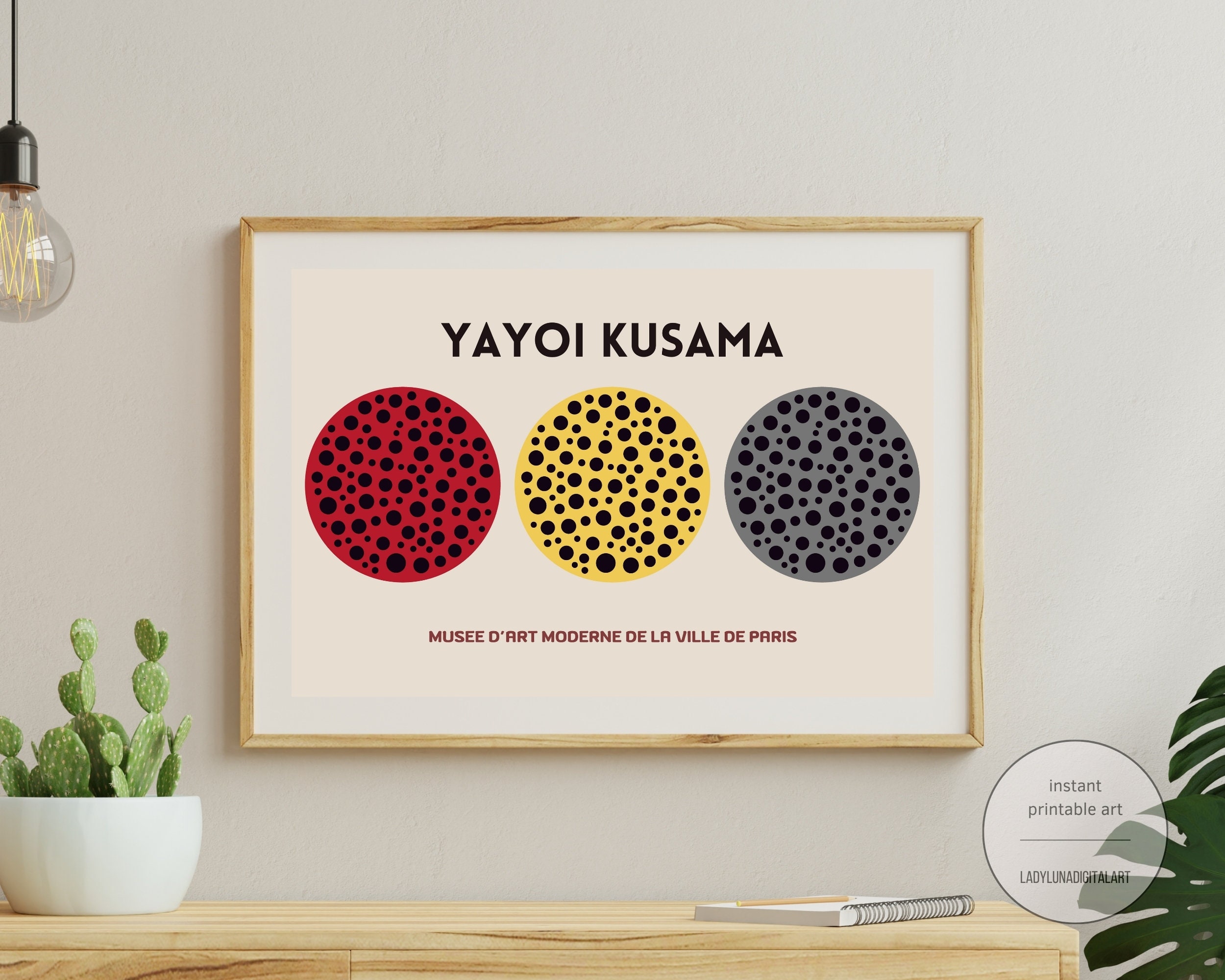 Yayoi Kusama Poster,colorful Yayoi Kusama Print, Abstract Kusama Poster ...