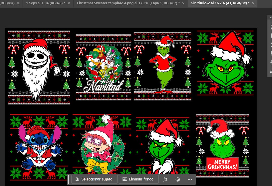 UGLY SWEATERS BUNDLE christmas 45 png - Etsy México