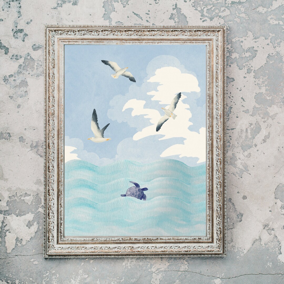 PRINTABLE ART the Sea Turtle - Eccentric Wall Art, Eclectic Designs ...