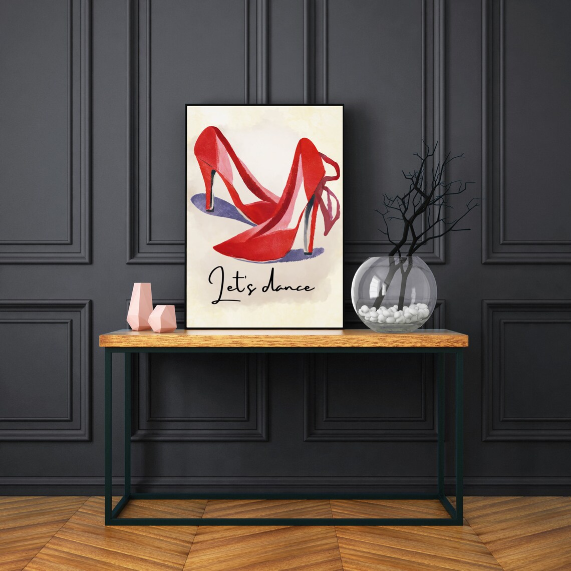 Let's Dance | Red Shoes Aesthetic, Quirky Art, Red Shoes, Red Heels ...