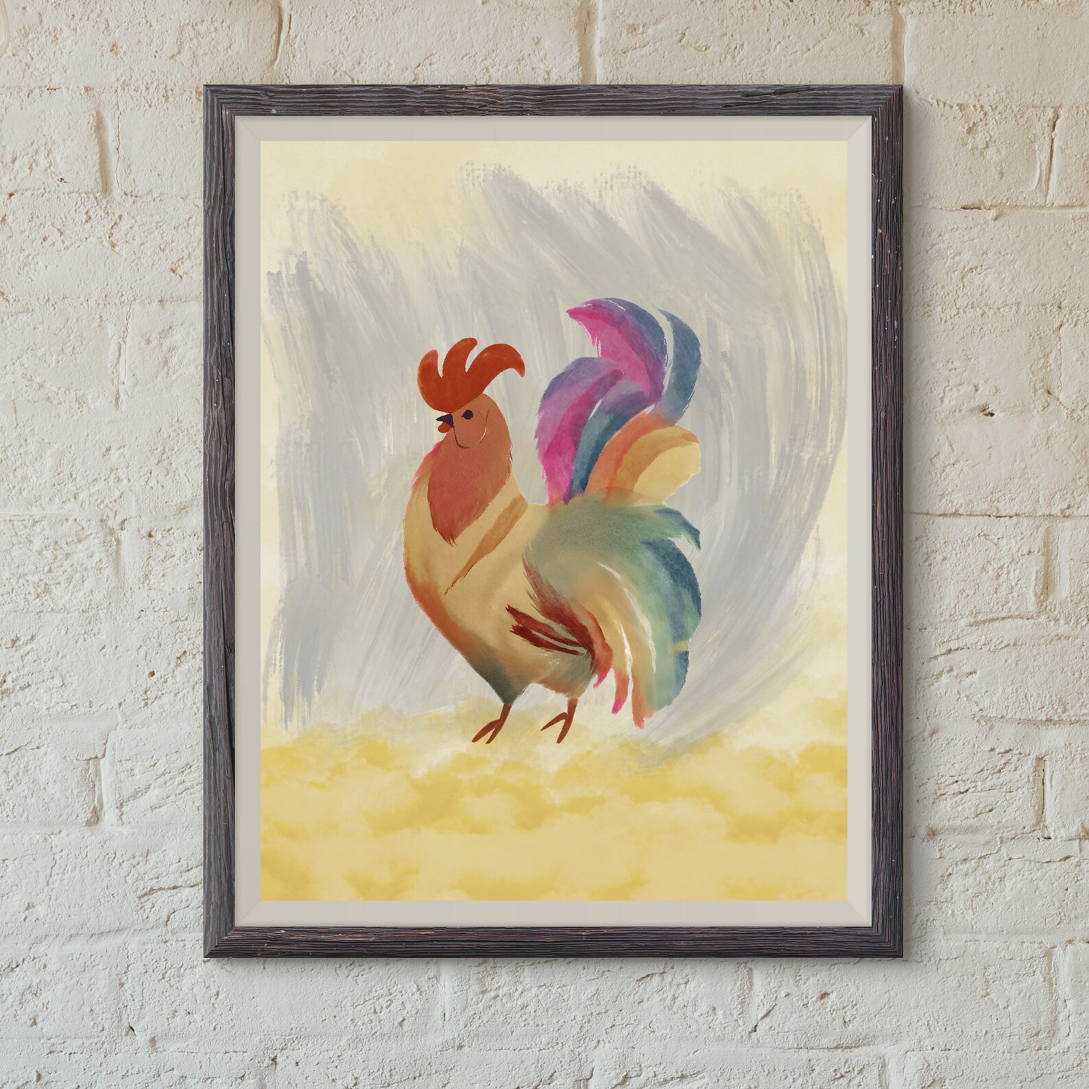 Flamboyant Rooster | Rooster Painting, Rooster Art, Rooster Print ...