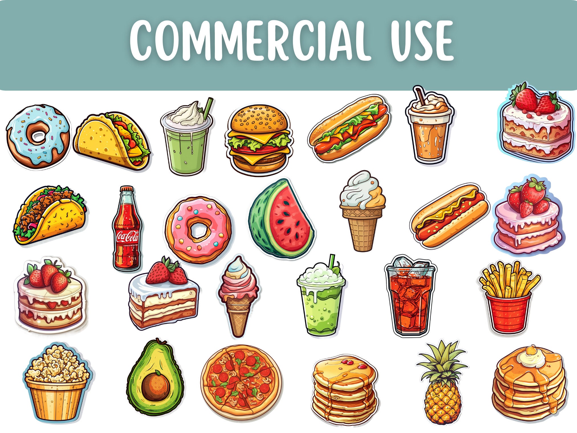 Food Png | Watercolor Clipart | Food Clipart | Clip Art | Food Stickers ...