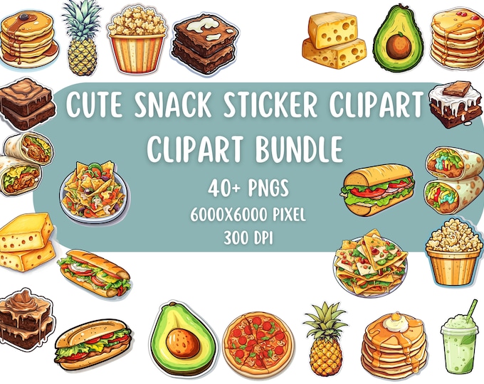 Food Clip Art, Cute Food Clipart, Clipart for Coloring, Coloring Clip ...