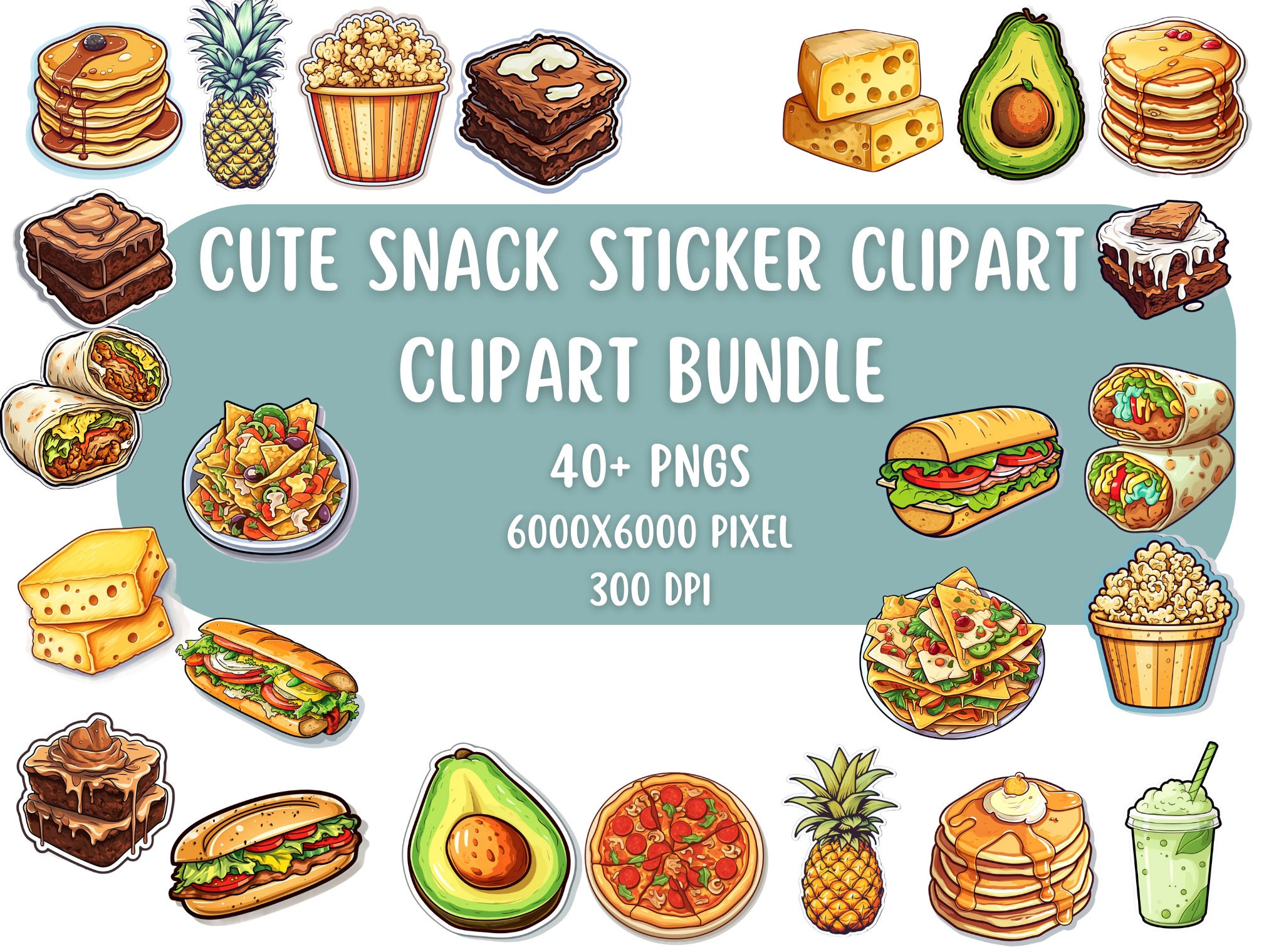Food Png | Watercolor Clipart | Food Clipart | Clip Art | Food Stickers ...