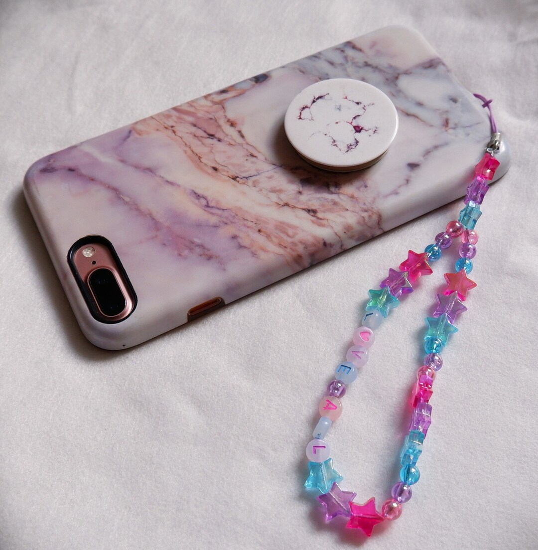 LGBTQIA Bisexual Pride Phone Wristlet, 'love All' Phone Charm Wrist ...