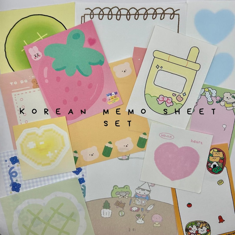 Korean Sticky Note - Etsy
