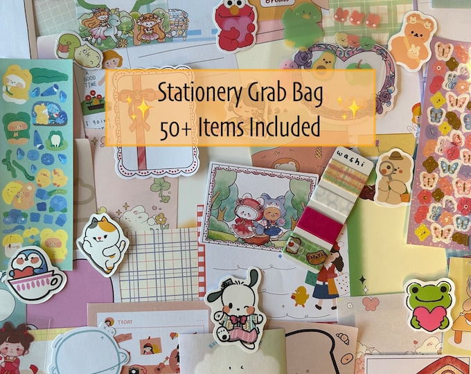 Cute Stationery Grab Bag (50+ Items) - Etsy