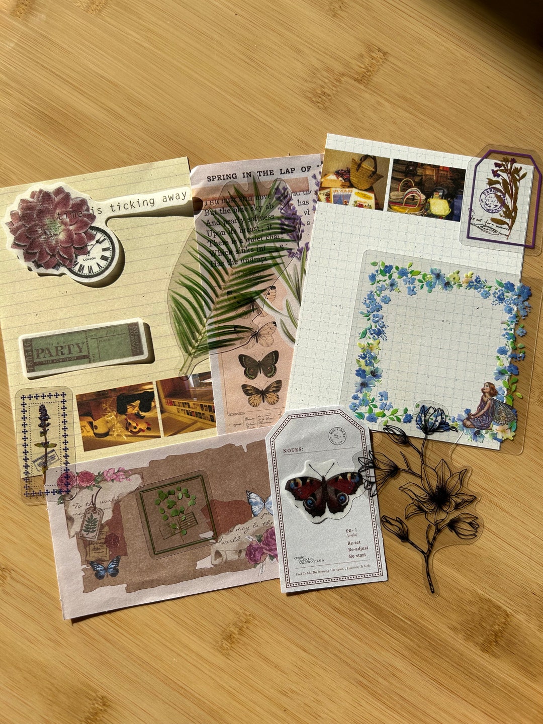 Vintage Floral Scrapbook Kit 40 Pieces - Etsy