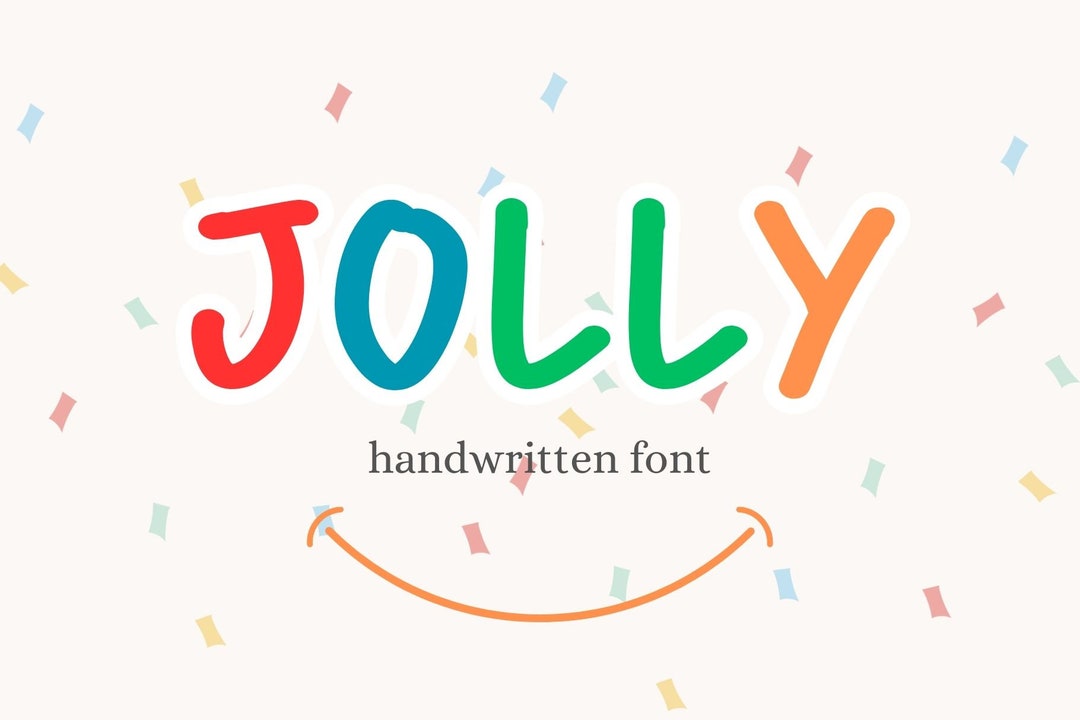 Jolly Font, Handwritten Font, Font for Ipad, Goodnotes Font, Planner ...
