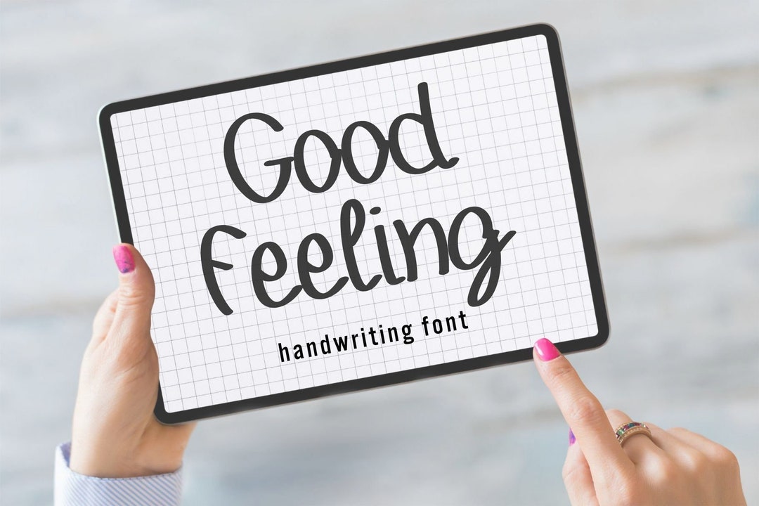 Good Feeling Font, Font Handwritten, Font for Ipad, Goodnotes Font ...
