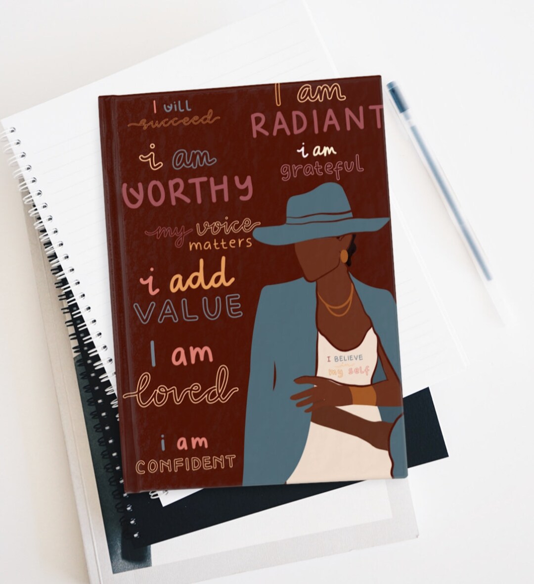 Affirmation Self Love Journal, Self-care, Manifest Journal, Gift for a ...