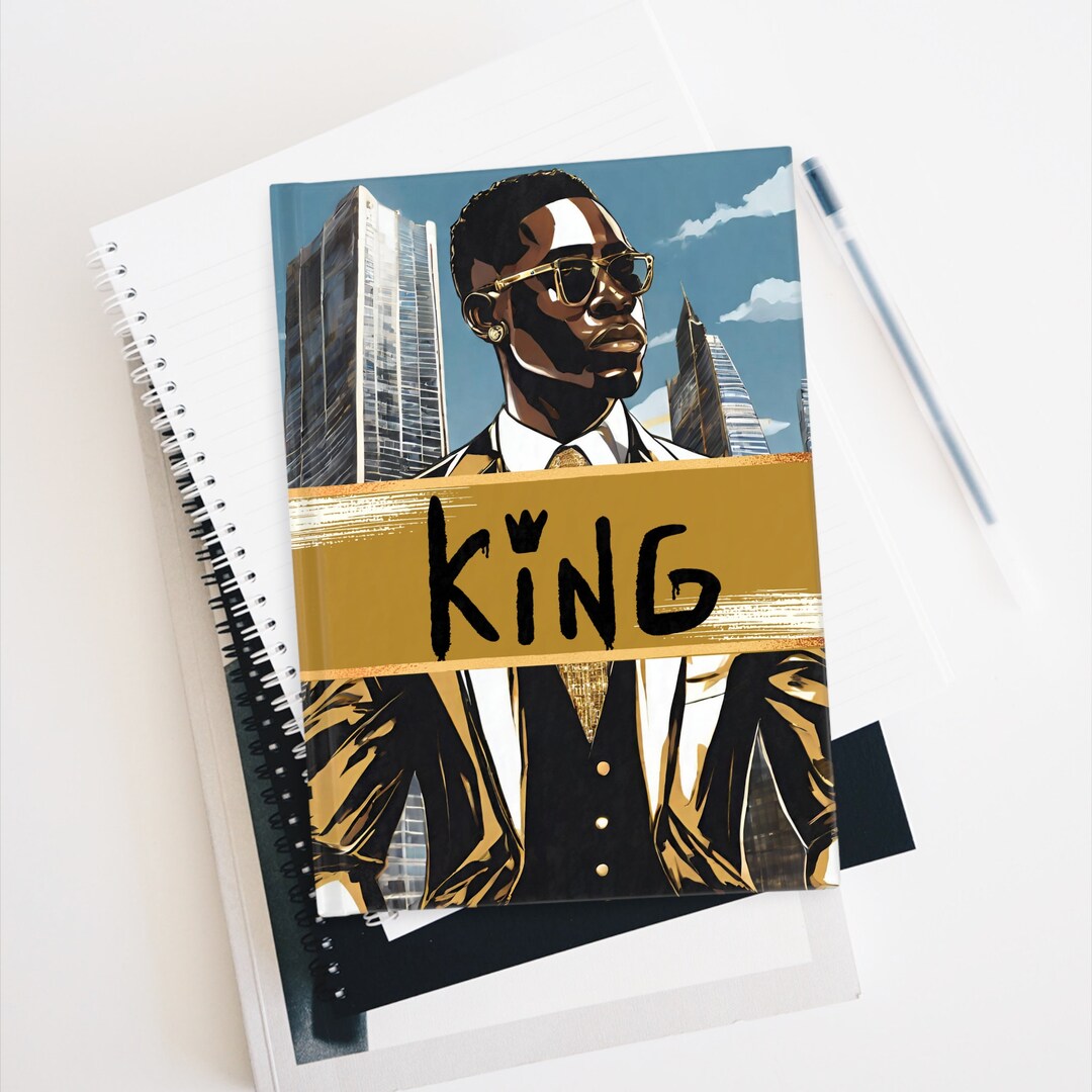 King Journal, Melanin Journal, Journal for Black Men, Melanin Gift ...