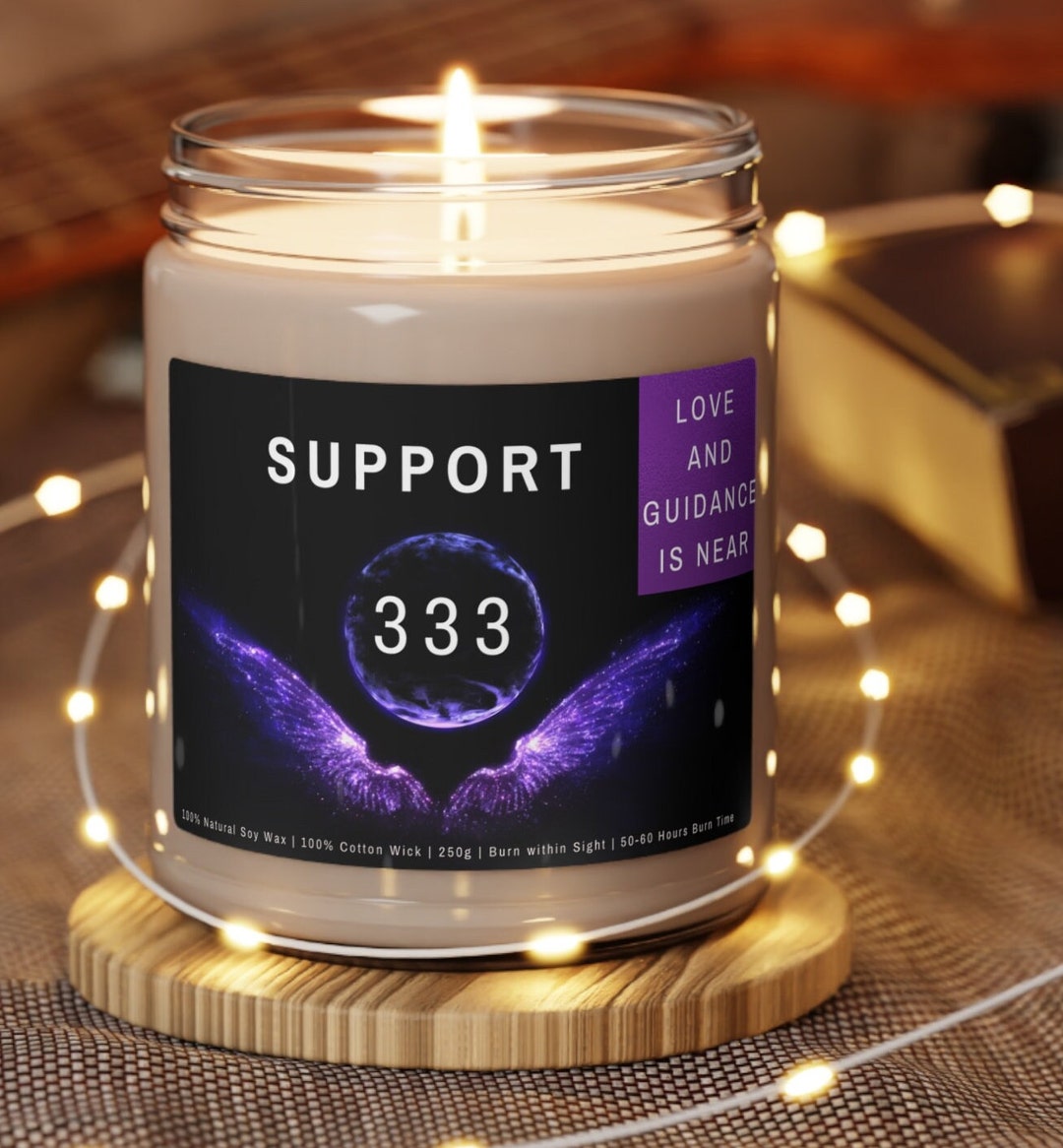 333, Angel Number Candle, Intuition Candle, Lucky Number, Numerology ...