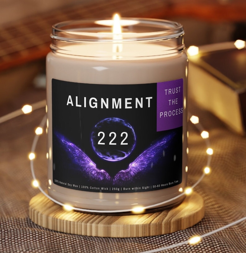 222, Angel Number Candle, Alignment Candle, Lucky Number, Numerology ...