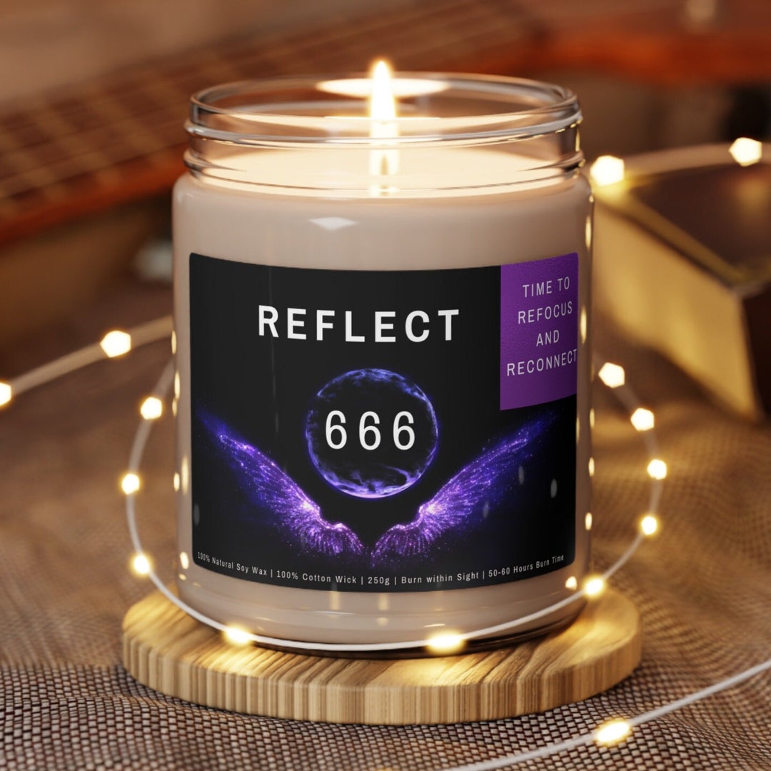 666, Angel Number Candle, Intuition Candle, Lucky Number, Numerology ...