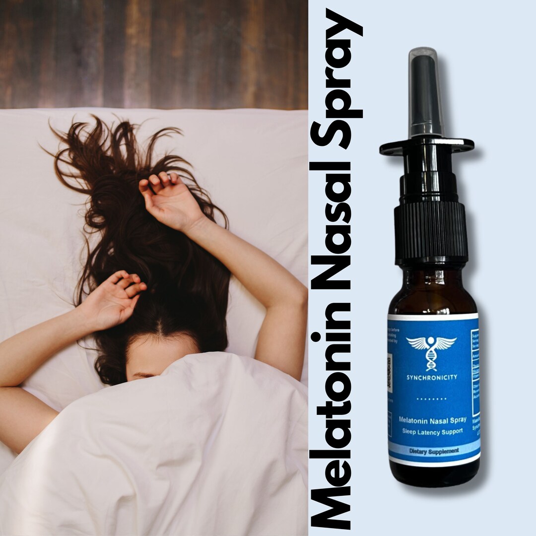 Melatonin Nasal Spray Sleep Assist All Natural Theanine B6 Lavender ...