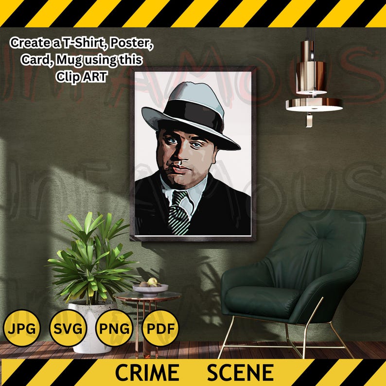 Digital Download Al Capone Mugshot Image High Resolution Printable ...
