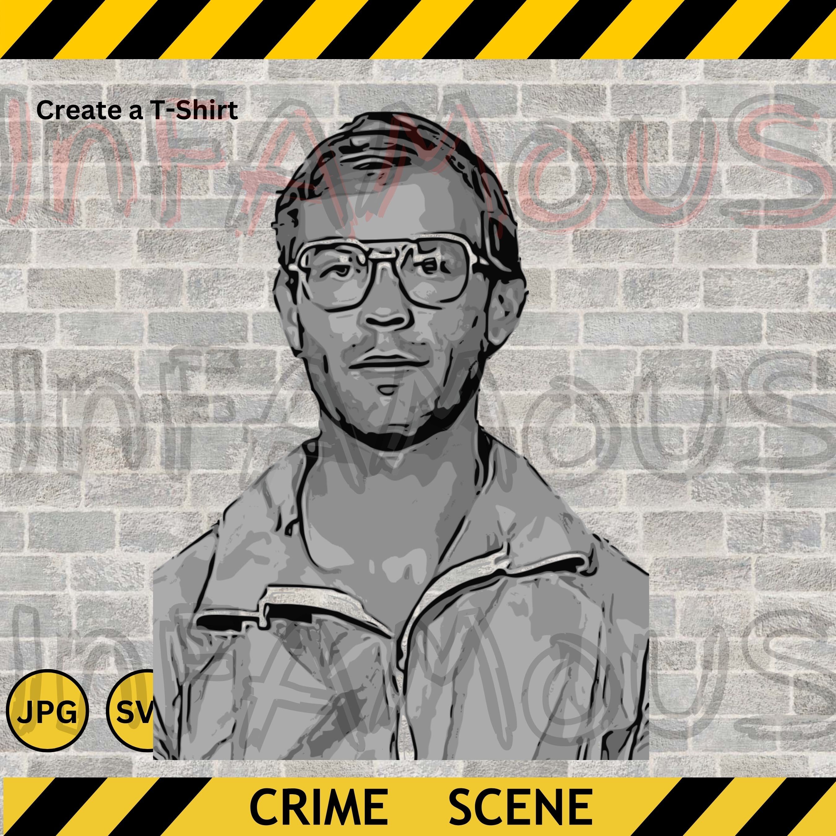 Digital Download Jeffrey Dahmer Mugshot Image High Resolution Printable ...