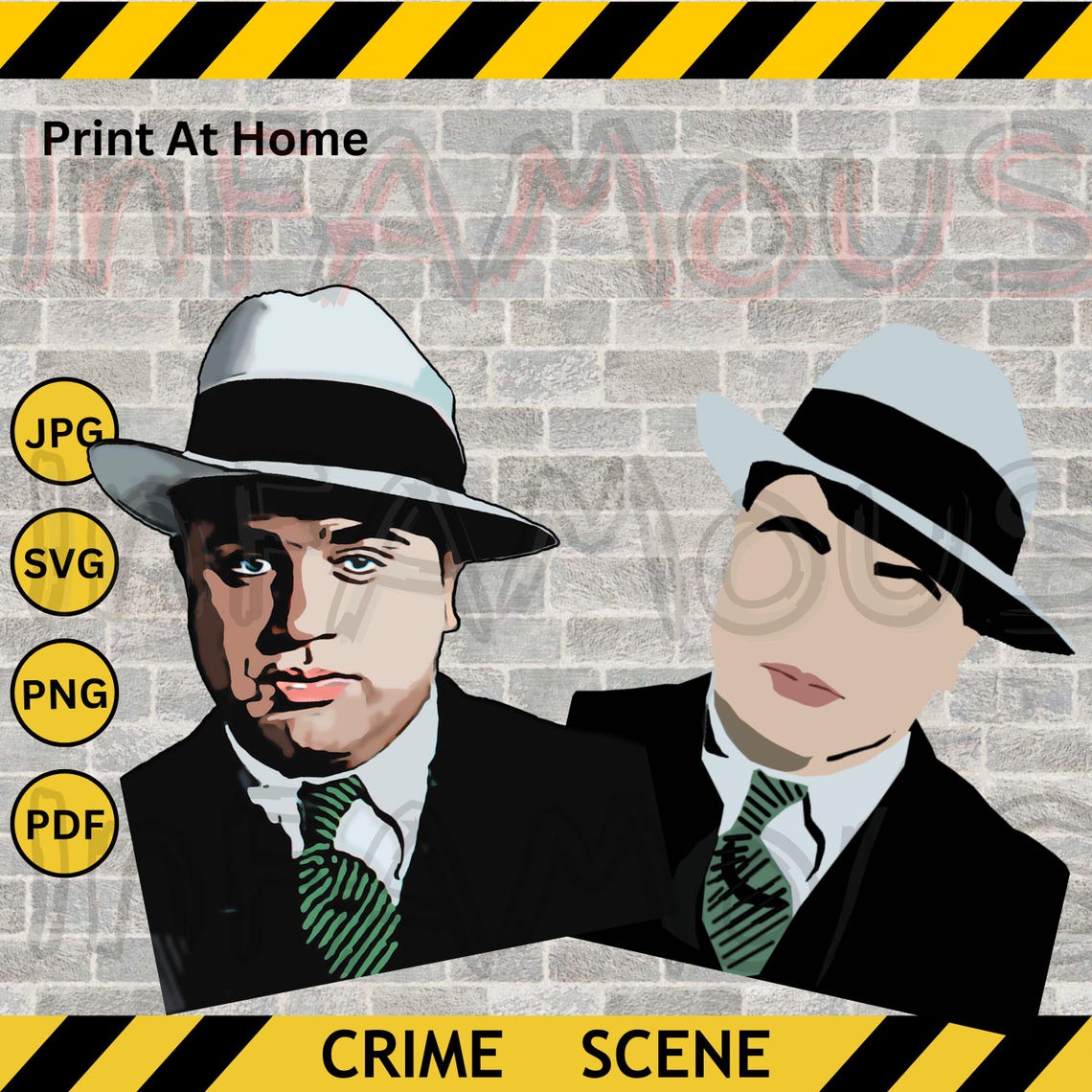 Digital Download Al Capone Mugshot Image High Resolution Printable ...