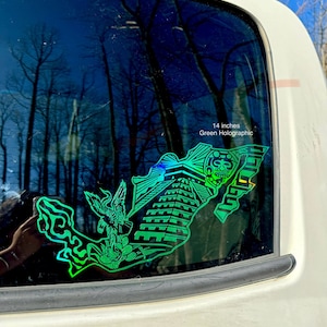 Mexico Map Aztec Decal | Aztec Warrior Mexico Car & Truck Vinyl Sticker ...