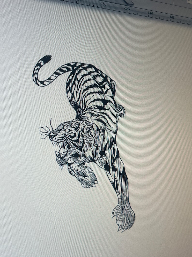 Tiger Decal | Aggressive Tiger Vinyl Car Window Sticker | Wild Tiger ...