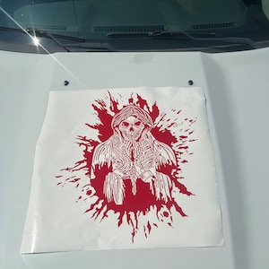 Santa Muerte Decal | La Santa Muerte Car Window Vinyl Sticker | Mexican ...