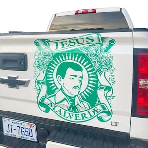 Jesus Malverde Decal | Malverde Saint Car & Truck Vinyl Sticker ...