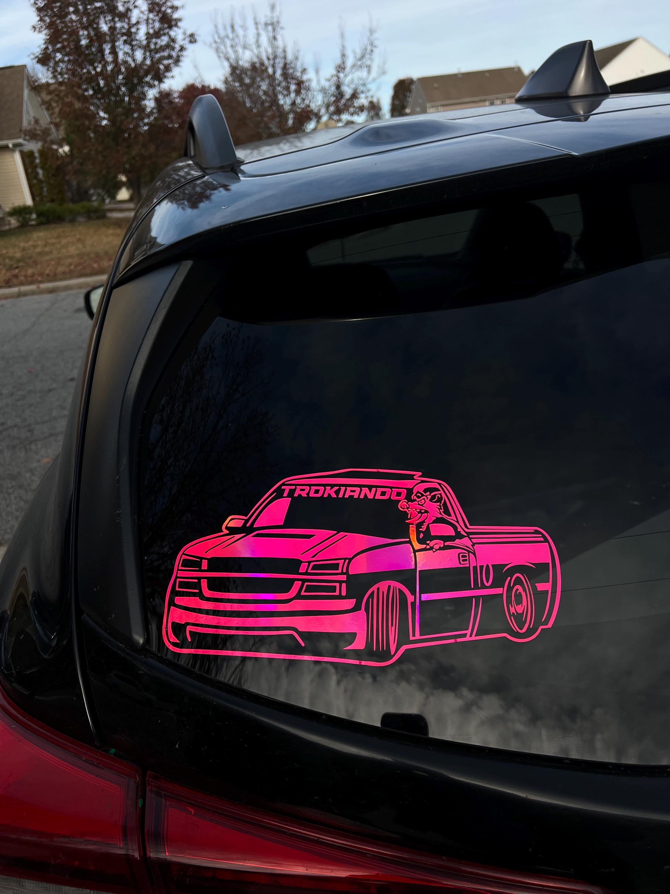 Tacuache Trokiando Truck Decal | Opossum Trokiando Chevy Truck Vinyl ...
