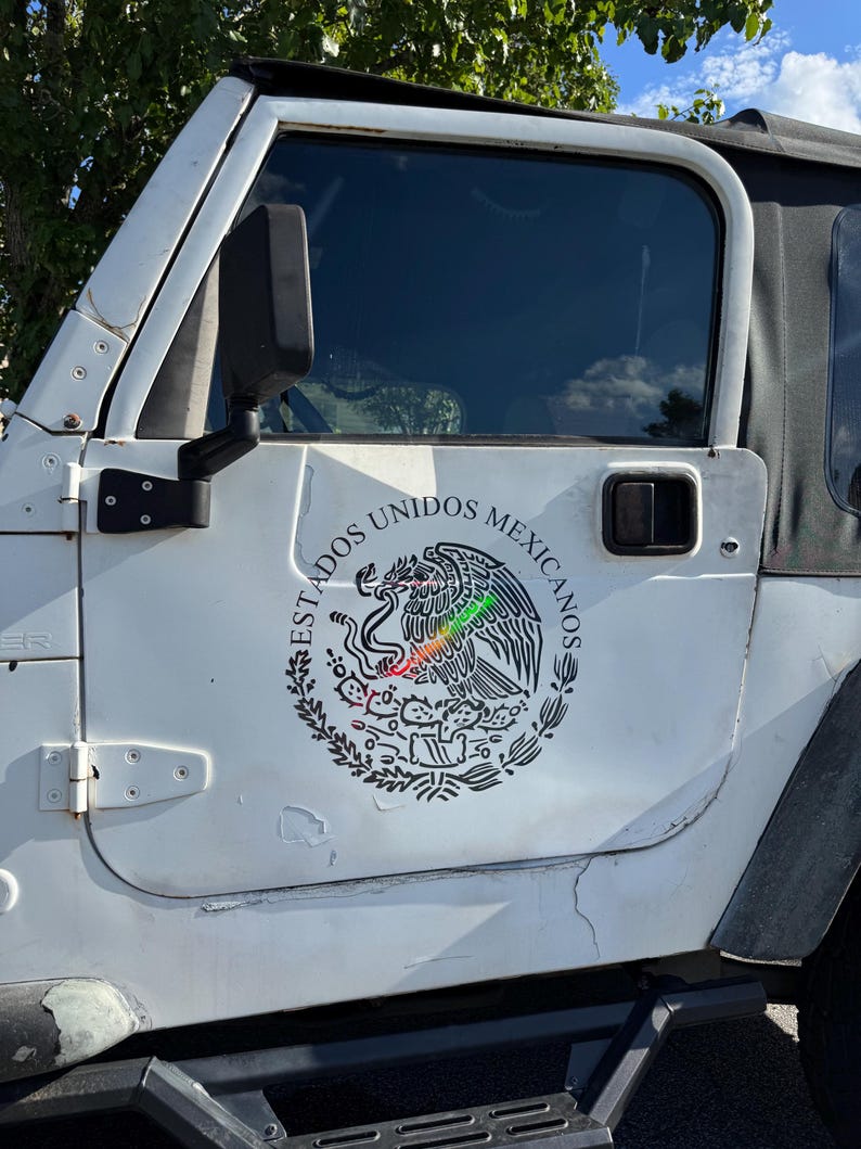 Escudo De México Decal | Mexican Coat of Arms Vinyl Sticker | Mexico ...