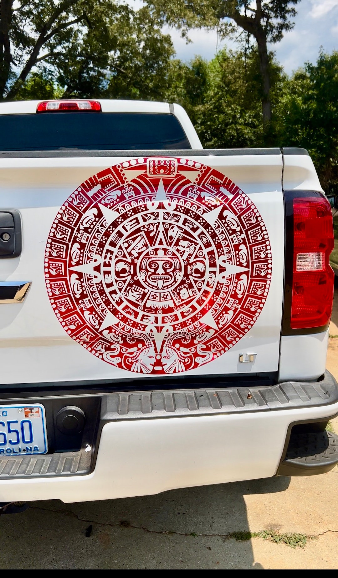 Aztec Calendar Decal Graphic Sticker | Trucks | Cars | Walls | SVG ...