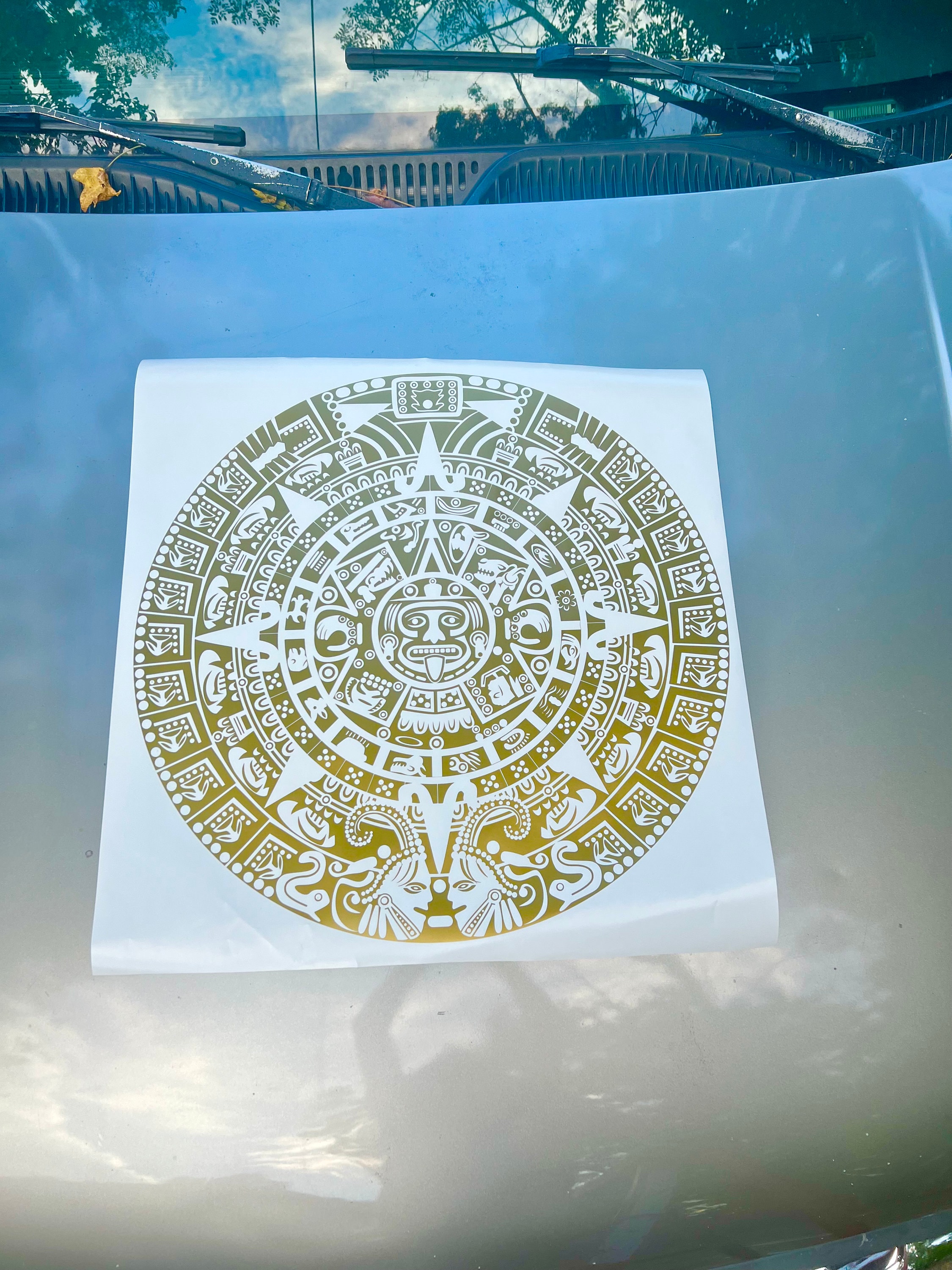 Aztec Calendar Decal Graphic Sticker Trucks Cars Walls SVG PNG ...