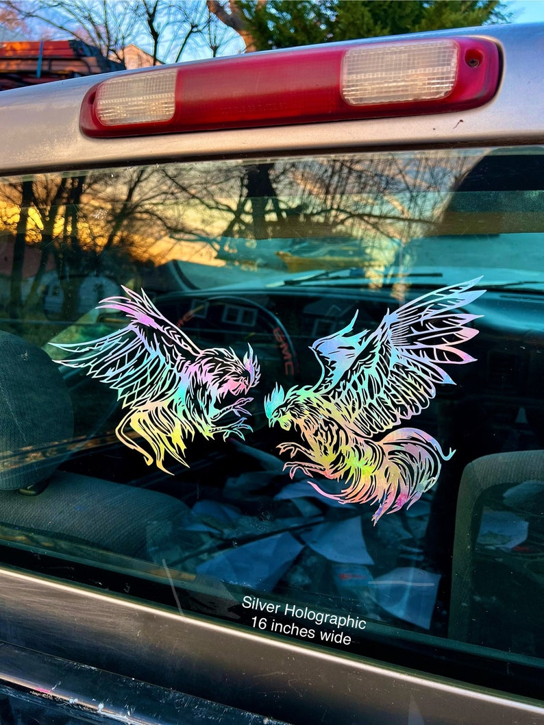 Roosters Decal Large Graphic for Trucks | Cars | Walls | SVG | SUV ...