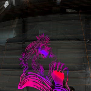 Jesus Christ Praying Decal | Christian Faith Car & Truck Window Sticker ...
