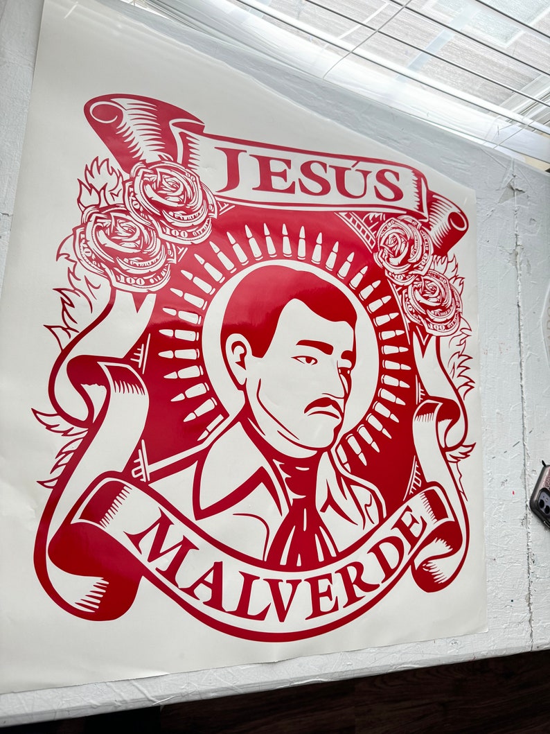Jesus Malverde Decal | Malverde Saint Car & Truck Vinyl Sticker ...