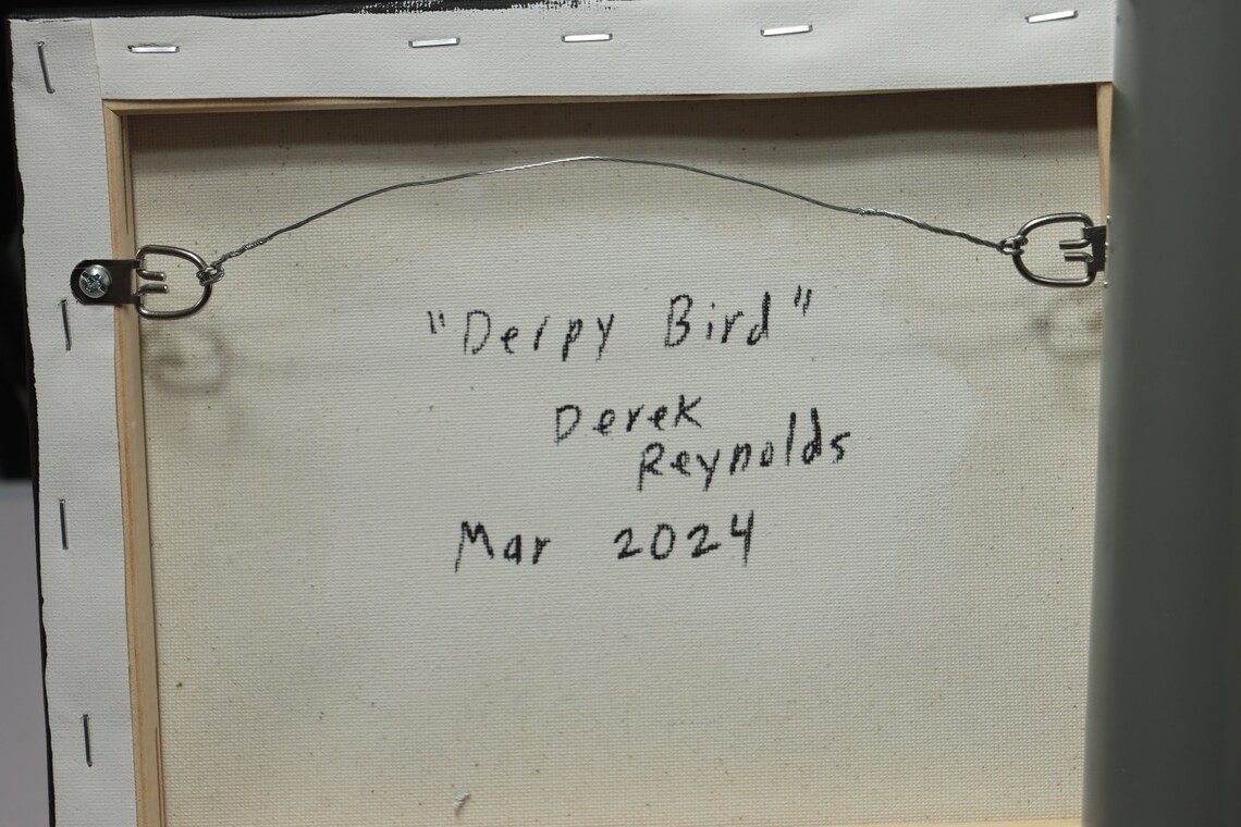 Derpy Bird, Original Oil Painting on 8x10 Canvas - Etsy