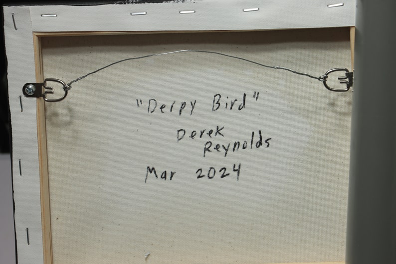 Derpy Bird, Original Oil Painting on 8x10 Canvas - Etsy