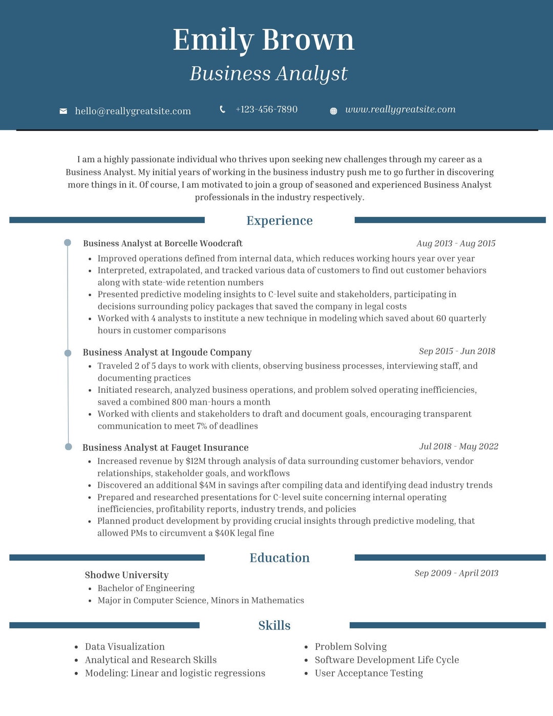 Well Rounded Resume - Etsy