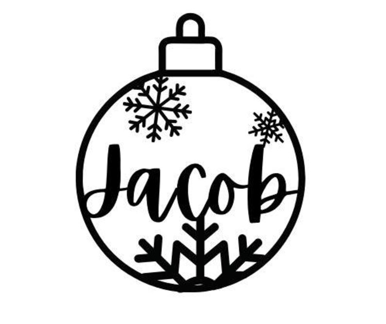 SVG File, Ornament File, Personalized Svg File, Jacob, Name Jacob ...
