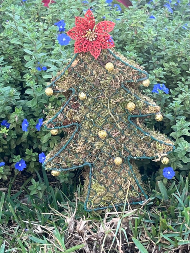 Christmas Tree Topiary, Topiary Art Frames, Moss Topiary, Wire Frame ...