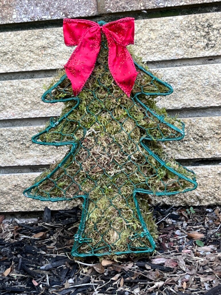 Christmas Tree Topiary, Topiary Art Frames, Moss Topiary, Wire Frame ...