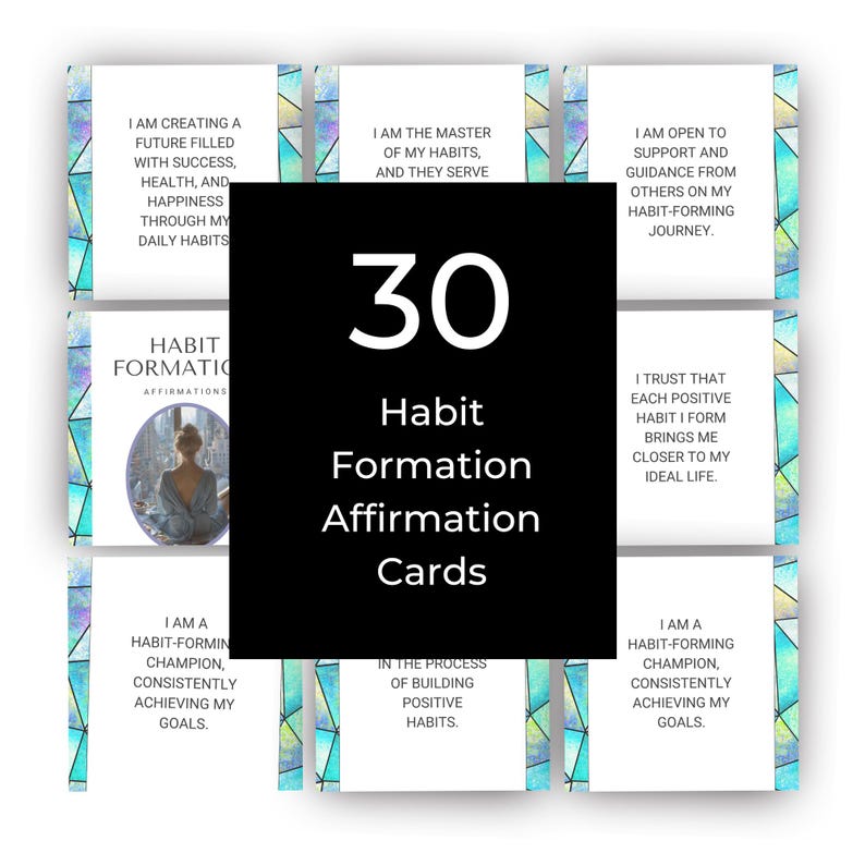 Habit Formation Affirmation Cards - Daily Self-love Practices - Empower ...