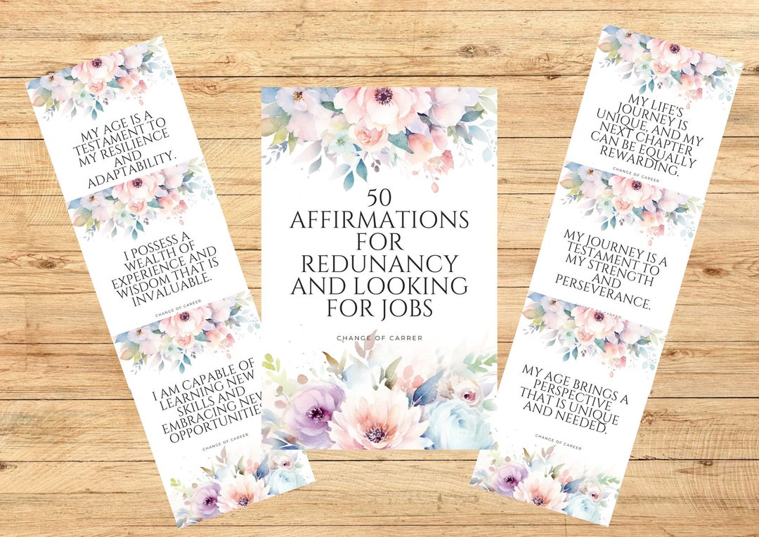 Empowering Life Transition Affirmations - Resilience & Growth Cards for ...
