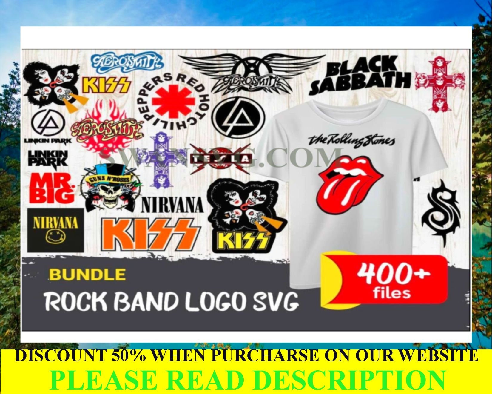 400 Rock Brand Logo SVG Rock Band Svg Bundle Rock Band - Etsy