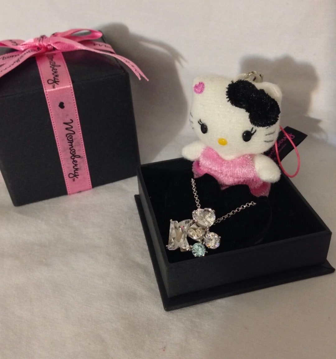 Plush Hello Kitty Momo Berry Sanrio Sterling Silver Charm - Etsy