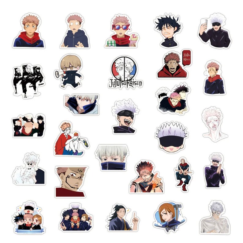 Jujutsu Kaisen Anime 50 Sticker Pack JJK - Etsy